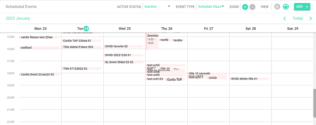 How to control the week to be shown when the page renders first - Event ...