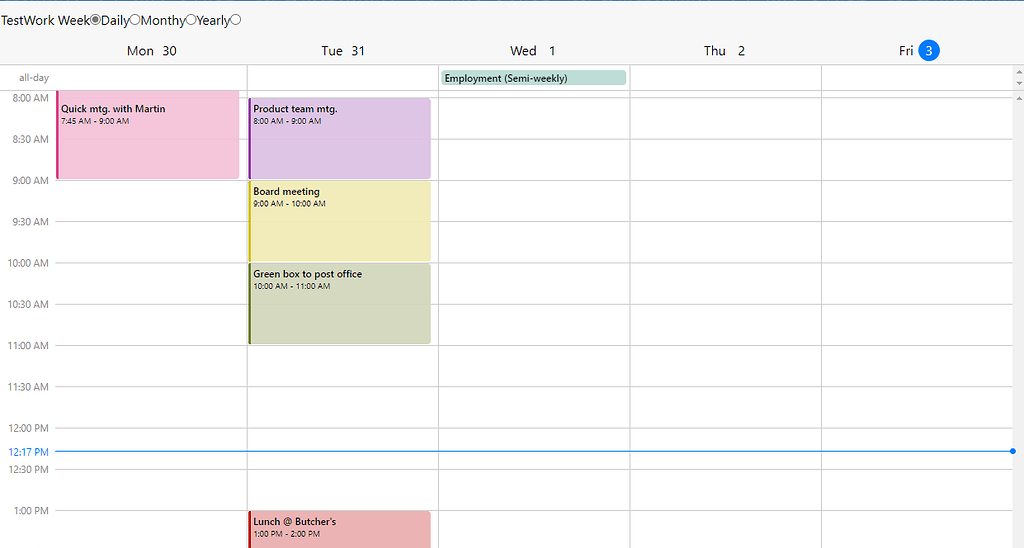 renderHeader in event calendar not rendering the HTML properly - Event calendars & schedulers ...